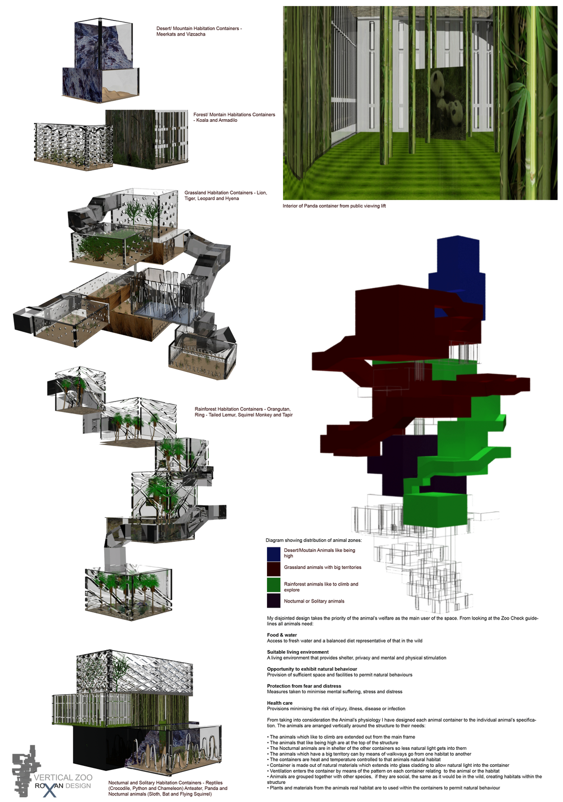 Roxan Design: Vertical Zoo