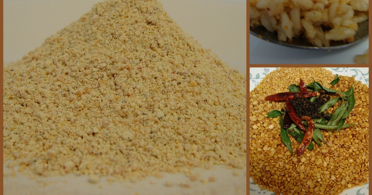 Lentil Powder (Parappu Podi) Version 2 | Veg Inspirations