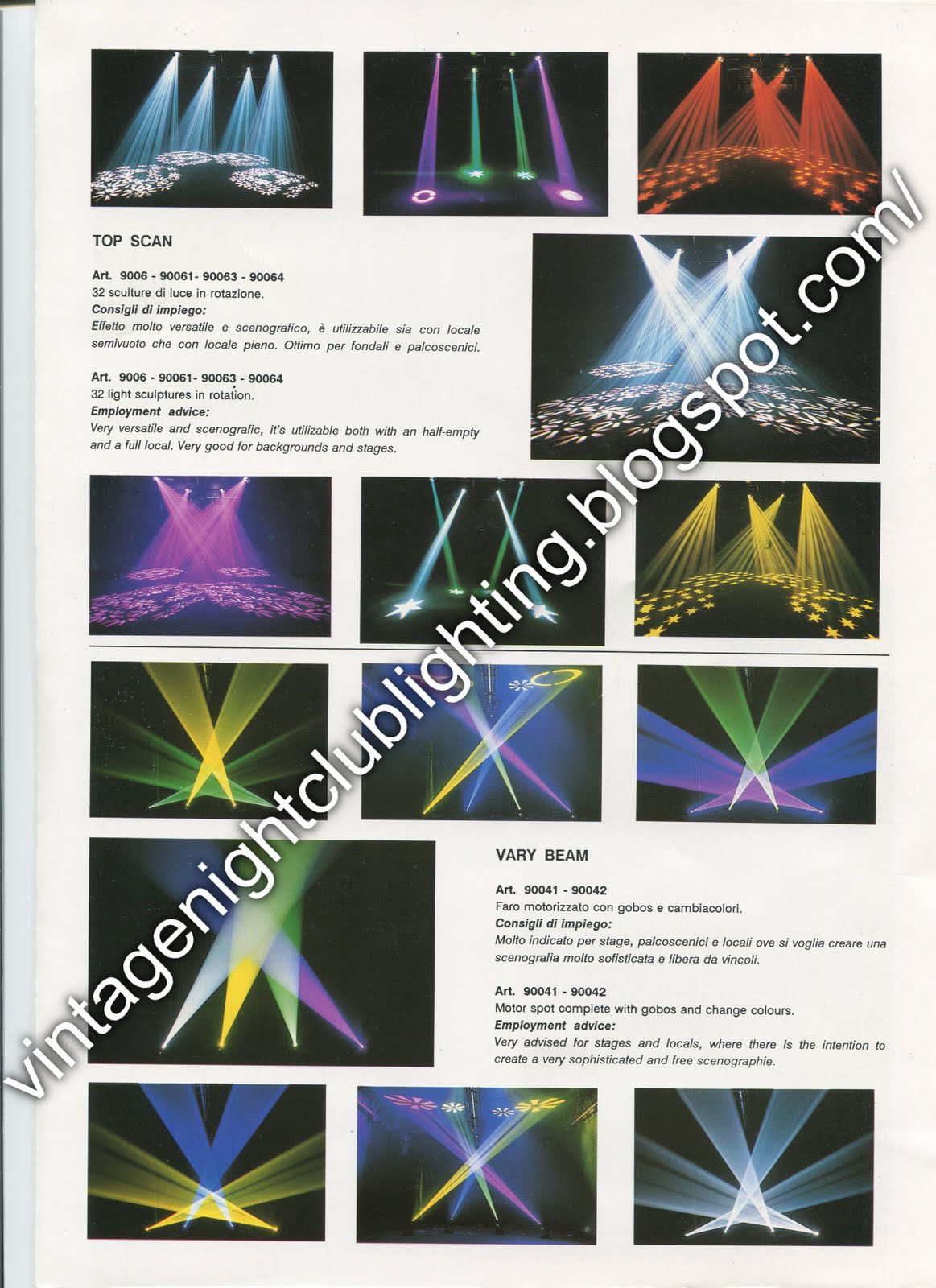 Vintage Night Club Lighting: October 2010