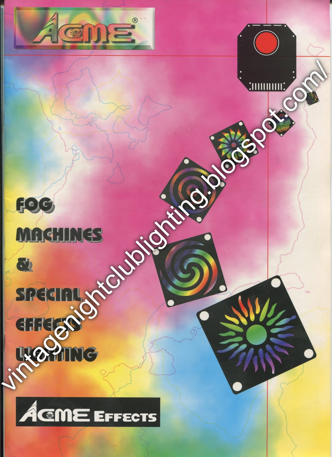 Vintage Night Club Lighting: Acme Lighting Catalogues