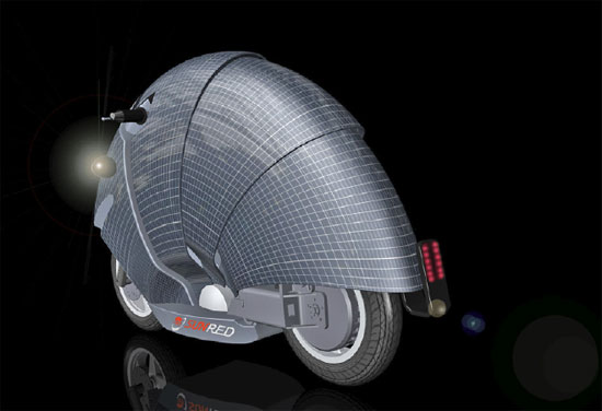 Latest technology: SunRed Solar-Powered Motorcycle: Best Innovative ...