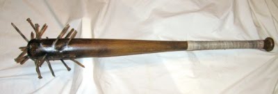 Diverse Collection of Guns: Baseball Bat with Spikes