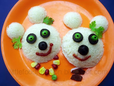 Little Food Junction: Cartoon idlis