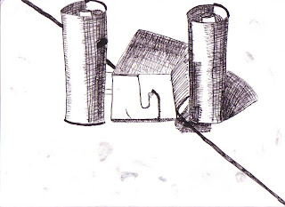 highschoolart: Pen & Ink Cross-Hatching Still Life High School Art