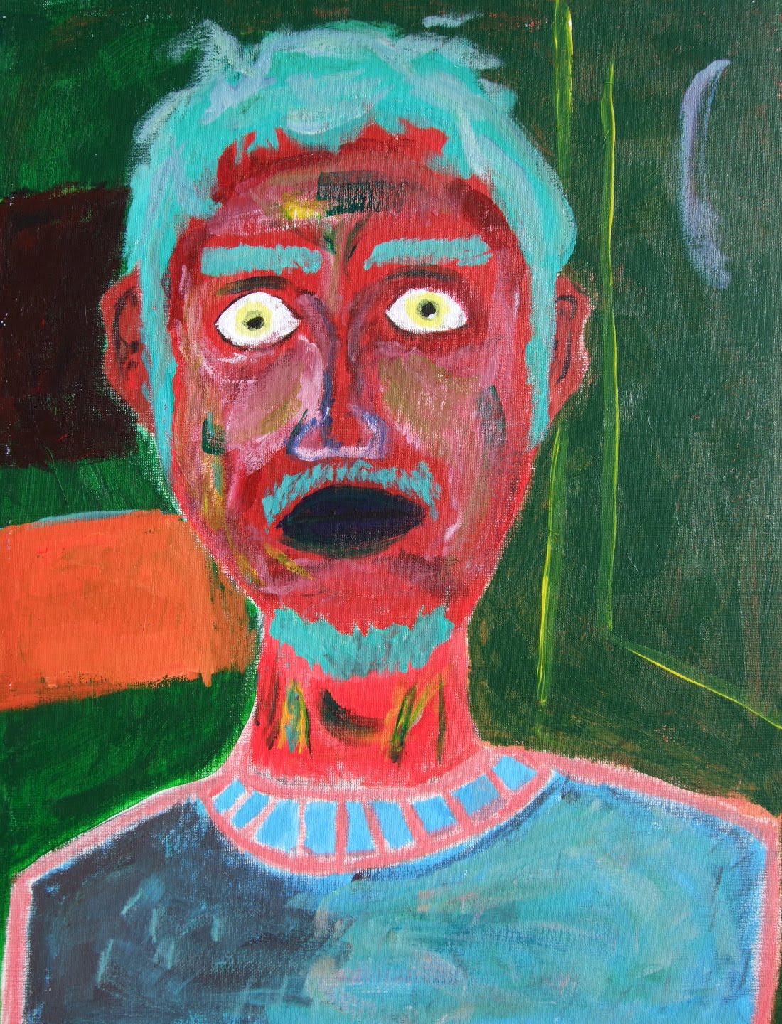 highschoolart: Fauvism Acrylic Portrait AP Studio Art High School Art