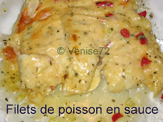 Les découvertes de Venise: Filets de poisson en sauce au fromage