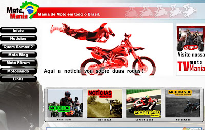 Blog do Moquenco: Site Moto Mania Brasil tem novo layout