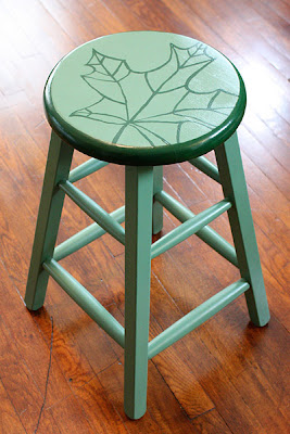 Jackie Sullivan : Sketch Blog: Painted Wooden Kitchen Stool