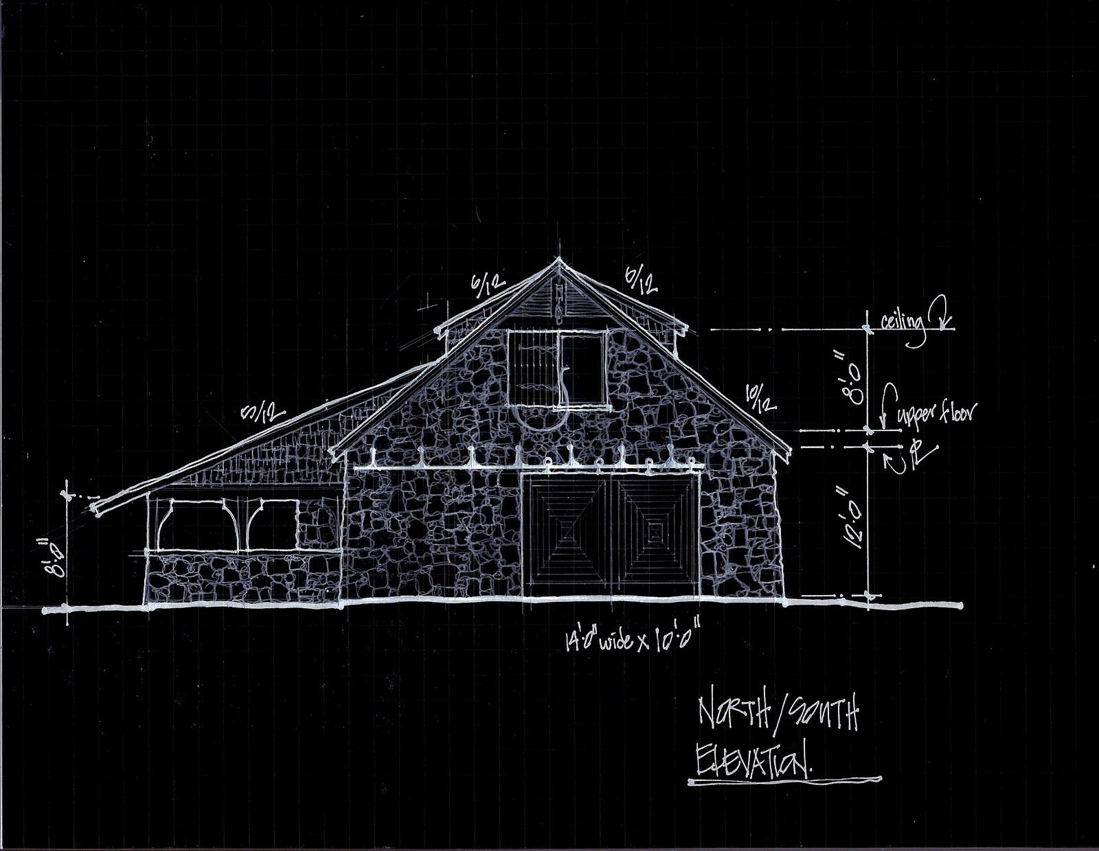kmkirby designs: Preliminary conceptual New England barn drawings.