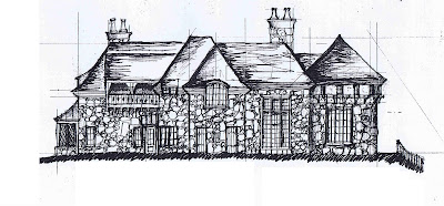 kmkirby designs: French house conceptual sketches. (Pre-construction ...
