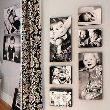 Living It At Home: Photo Wall Crazy