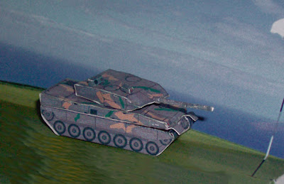 Paper & model: Papercraft Model Tank Leopard2