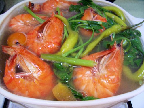 Over Rice: Filipino Sour Shrimp Soup (Sinigang na Hipon)
