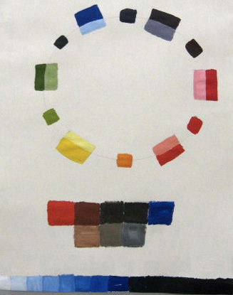 Ocean Art Broadside: 2D Design Color Wheel and Mixing
