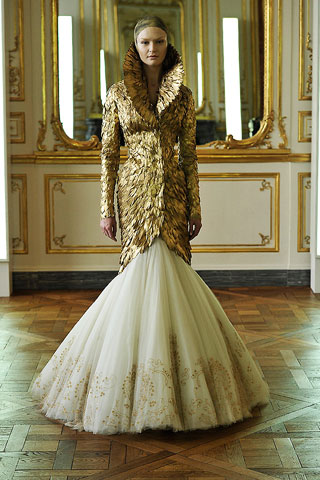 Alexander Mcqueen Feather Dress