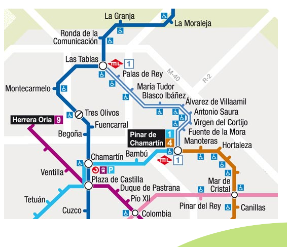 TODOMETROS: PLANO DE METRO LIGERO MADRID - LINEA ML1