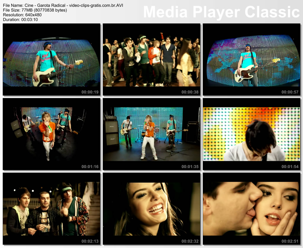 Vdeo Clipe HD: Video Clip - Banda Cine - Garota Radical