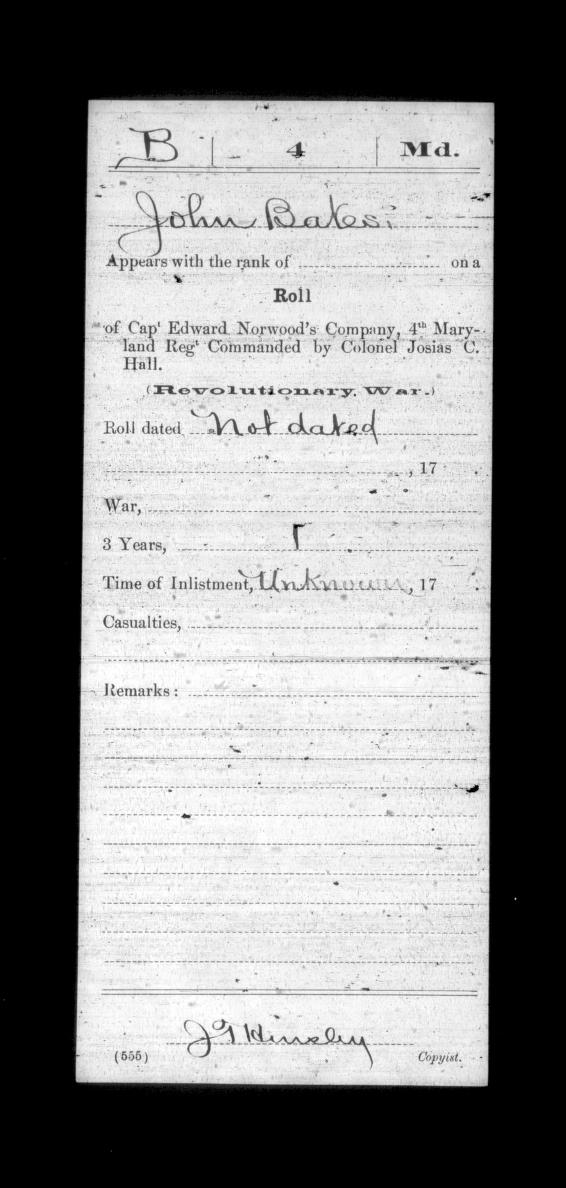 John Bates of York, South Carolina: The Revolutionary War and Independence