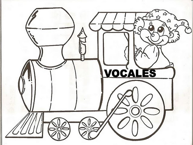 El Blog de Ciro. Actividades de Lápiz y Papel.: EL TREN DE LAS VOCALES