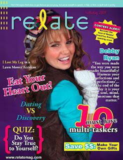 blog glamour violeta: Debby Ryan : chica portada en la revista Relate ...
