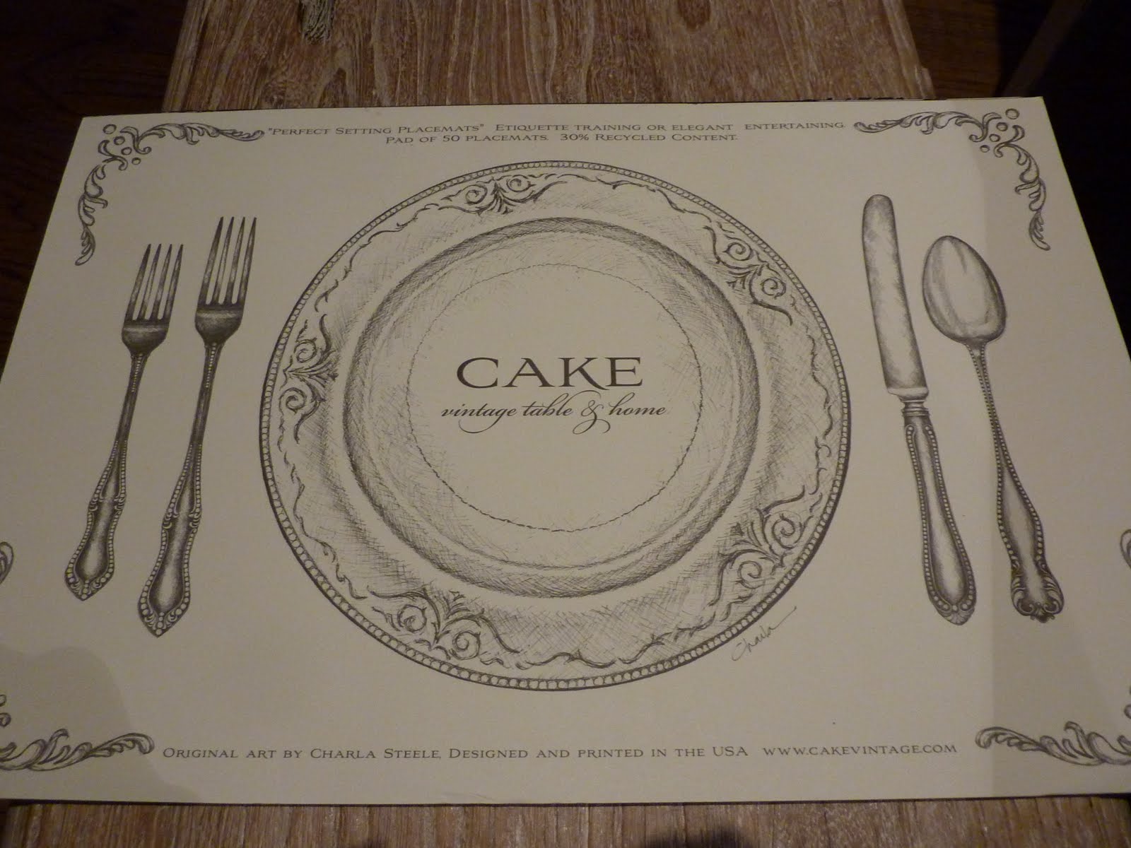 Artful Play: Oversize Bottle Caps & Place Mats