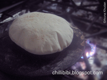 Sada Roti, hot off the tawah