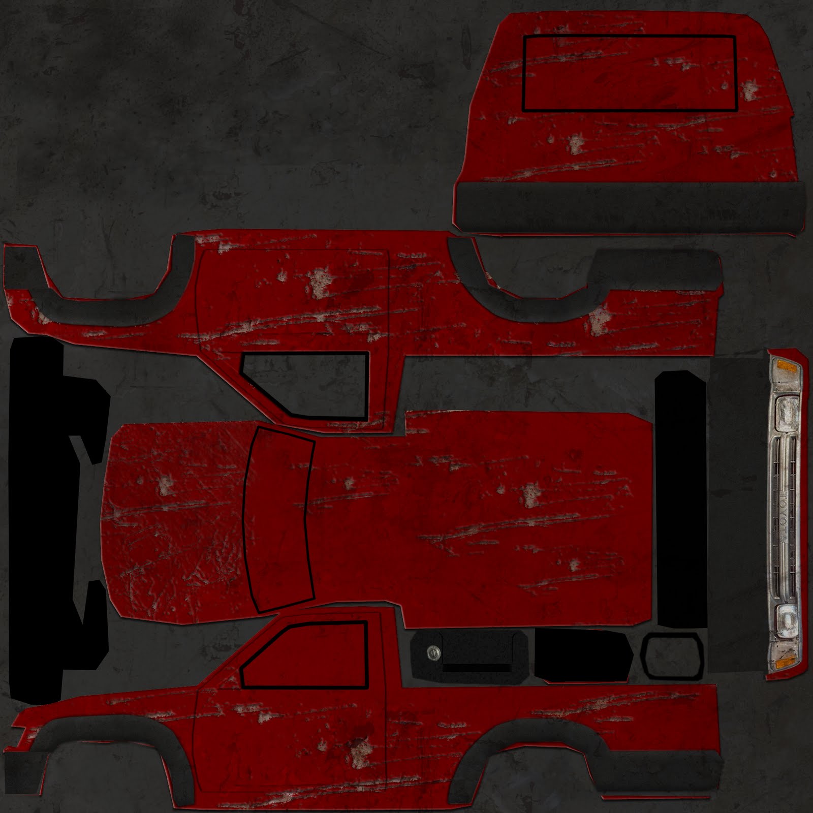 chico blog - BA Games art: Mini post 16 – Started pickup texturing