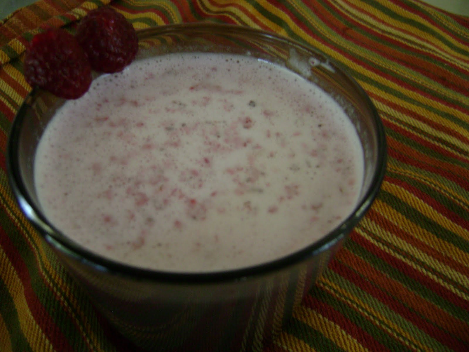 AK's Vegetarian Recipe World: Black Currant - Raspberry Milk Shake