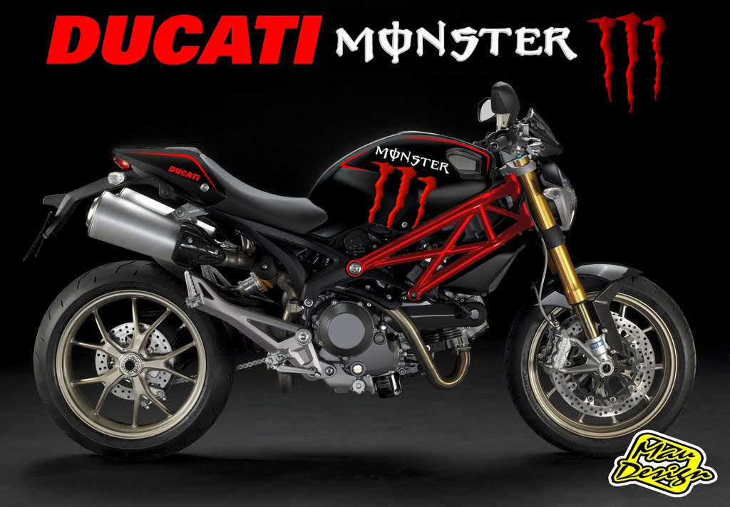 AEROGRAFIE Mau Design: Grafica Ducati Monster 1100S "monster"