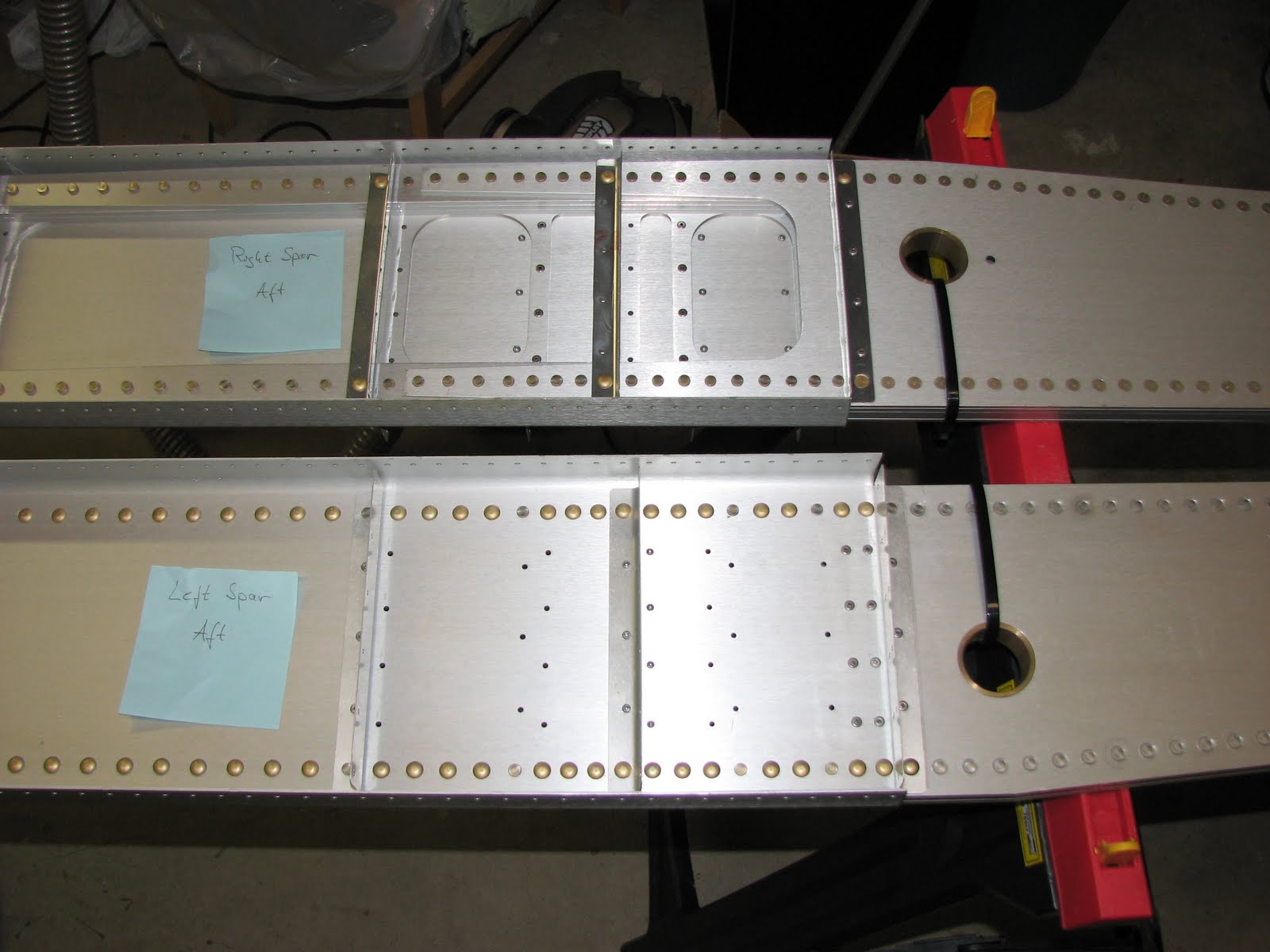Torsten's RV-12: Wing Spar Assembly completed