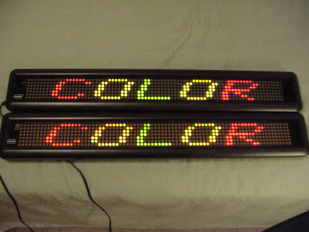 My Commentary and Technical help: Pro-Lite PL-M2014R Multi Color LED sign
