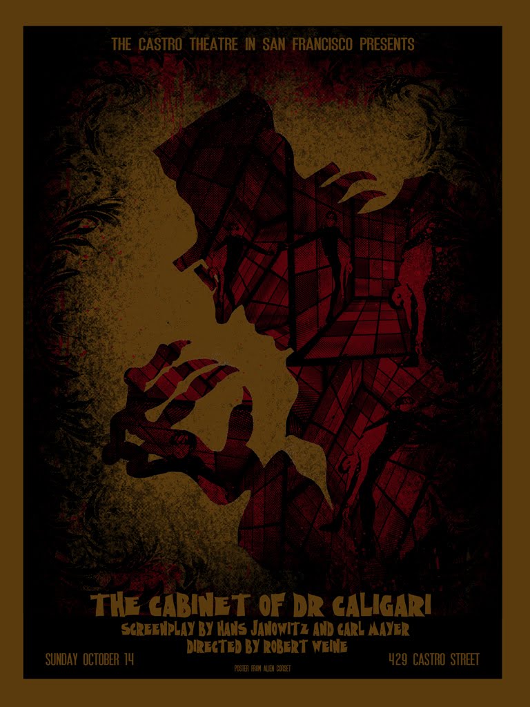 Alien Corset: The Cabinet Of Dr. Caligari Poster Silkscreen