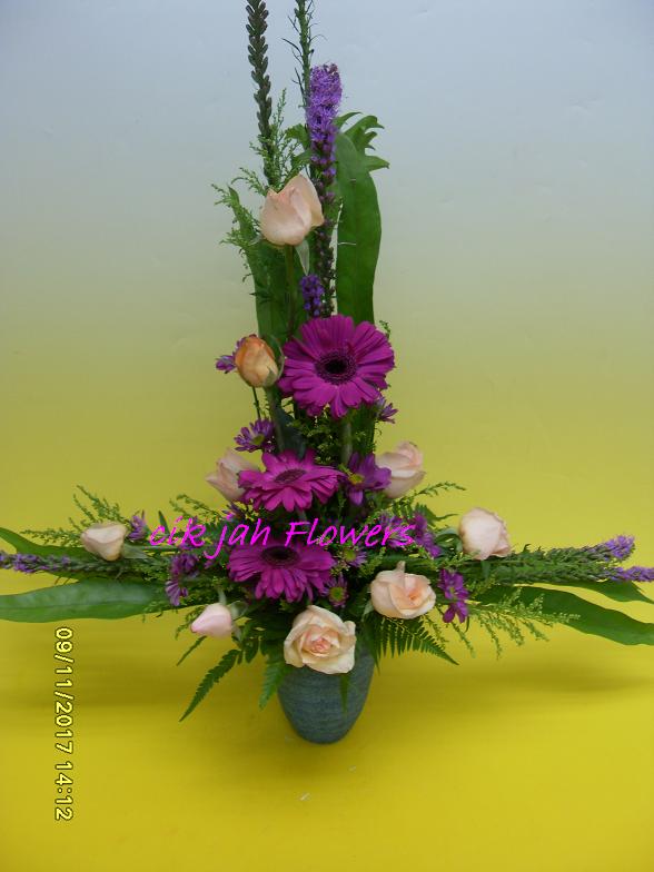 Inverted T Flower Arrangement