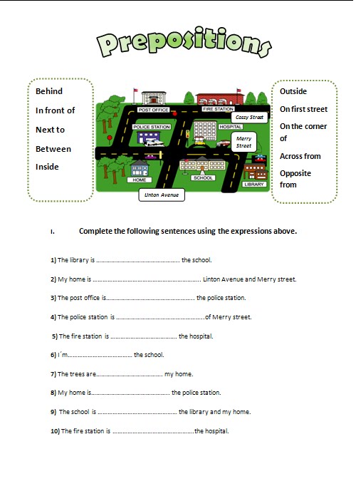 .: Handouts- Prepositions