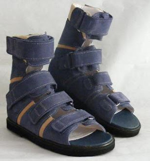 Orthopedic shoes for children with Cerebral Palsy