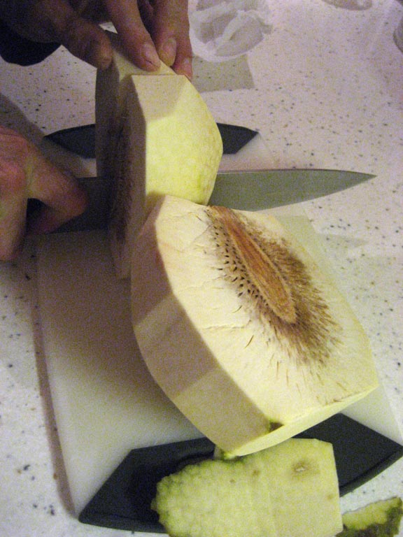 Caribe Caribbean Bistro: Step by Step Photos: How to cut a Breadfruit