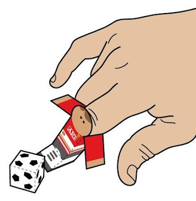 Paper model & Papercrafts: world cup finger papermodel