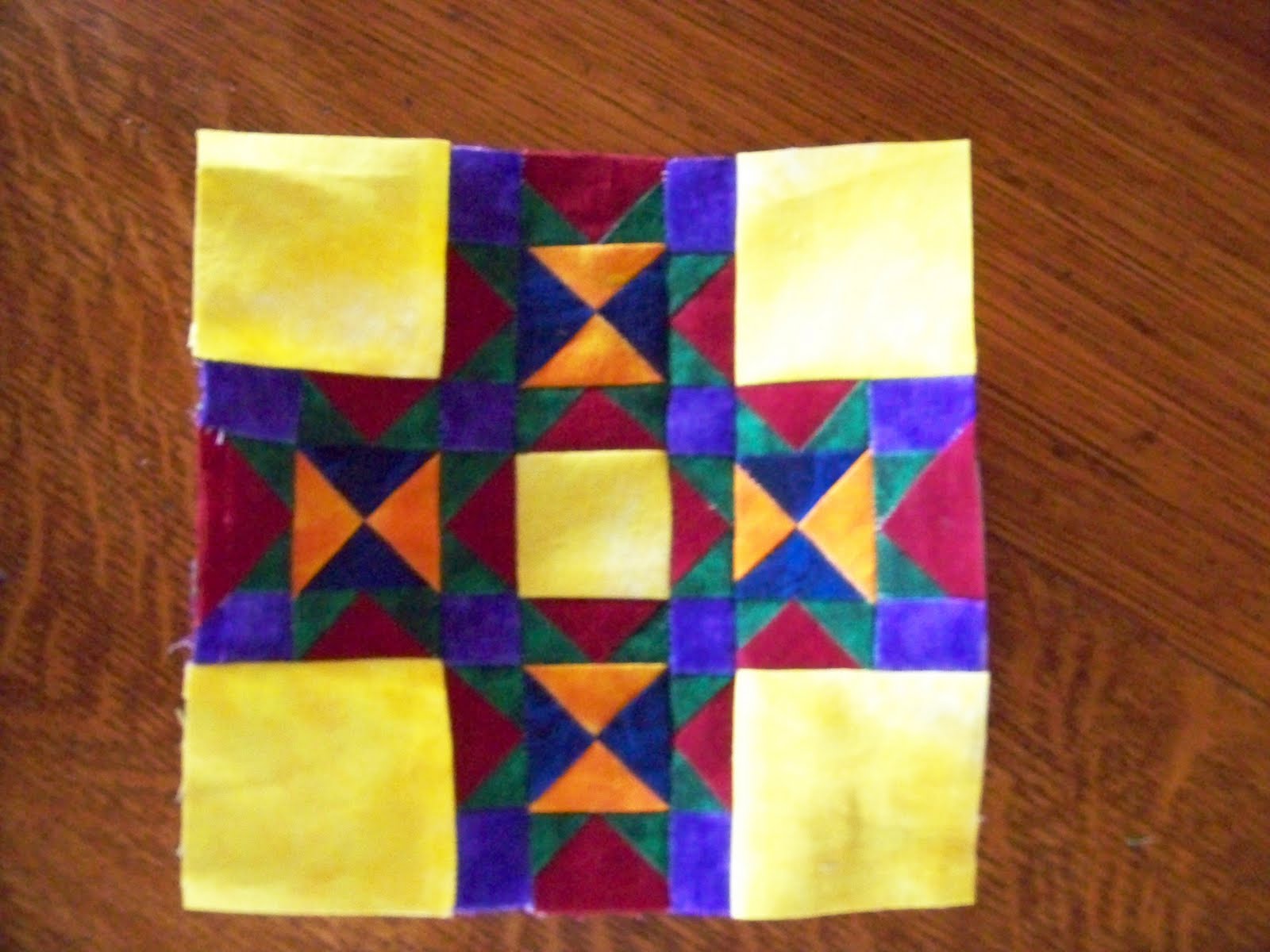 Judy's Quilts & Ramblin's: Wisc. Barn Qult Blocks # 28 and # 29