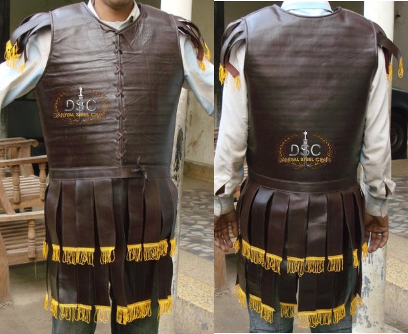 Daniyal Steel Crafts Armours: Leather Subarmalis - Dark Brown
