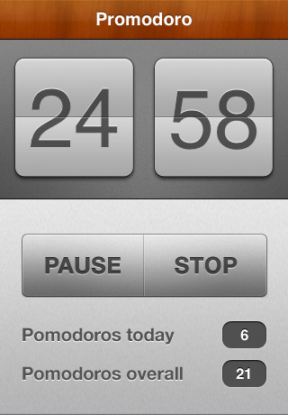 Jep S: iTouch App: Promodoro