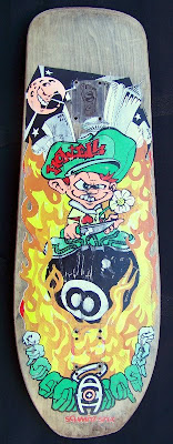 evokerone: Vintage Schmitt Stix Andy Howell 8 Ball skateboard deck