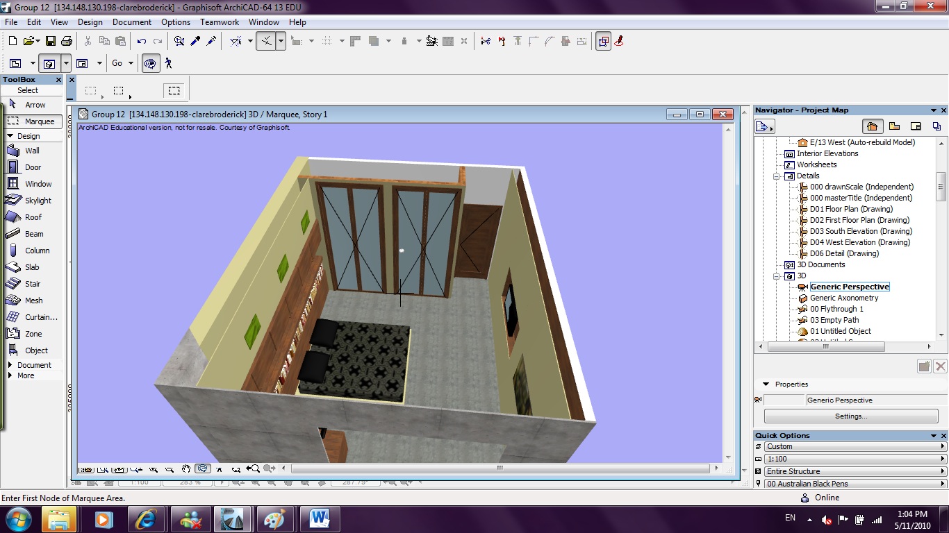 Architecture Project Group 12: Alison Brearley
