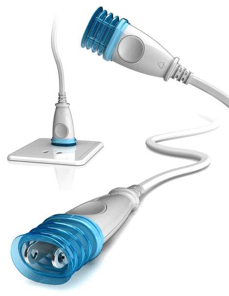 Power plug design for protecting you from unpleasant electric shock ...