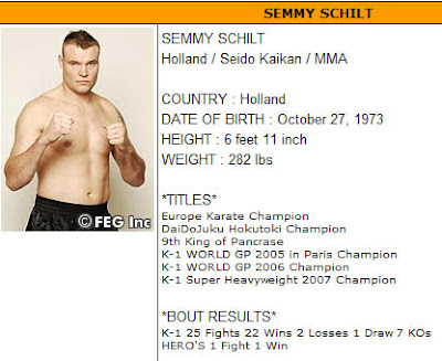 Muay Thai Training: Semmy Schilt – K1 World GP 2006 Championship, vamos ...