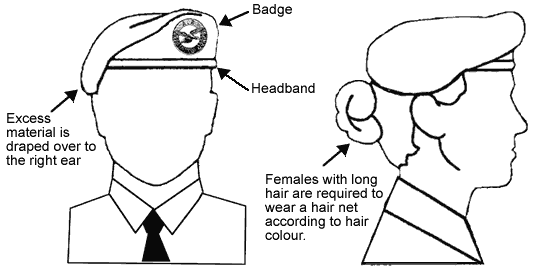 2446 Knottingley Squadron ATC: How to wear and shape your beret