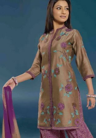 salwar designs n patterns: silk - cotton salwar