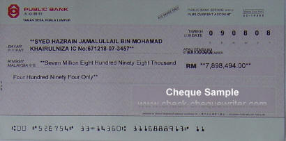 Sistem Mesin Sdn Bhd: Cheque Writer Software