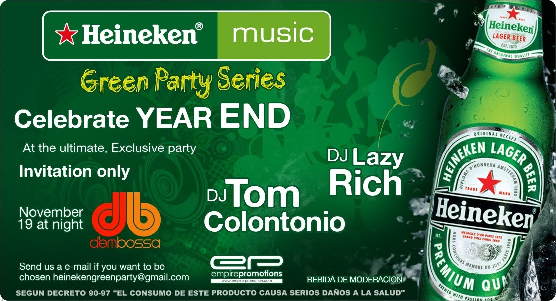 Fiestas V.I.P.: FIESTA HEINEKEN MUSIC GREEN PARTY SERIES