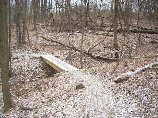 Steve's Hiking Page: Mitchell Memorial Forest Mountain Bike Trail 1/18/2009
