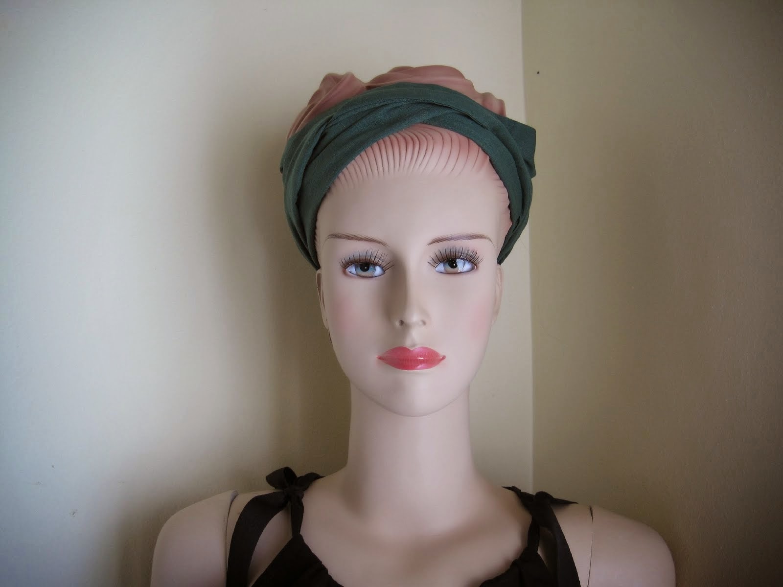Skinny Scarf as a Turban or Bohemian Head Scarf | Greenie Dresses For Less